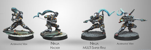 Infinity: Yu-Jing - Ninjas (2) | Table Top Miniatures Infinity: Yu-Jing - Ninjas (2) | Table Top Miniatures